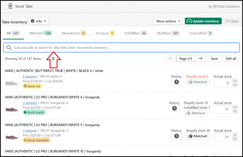 How do I use the Stock Take app – Support