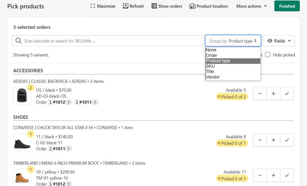 How do I use the Pick List app – Support